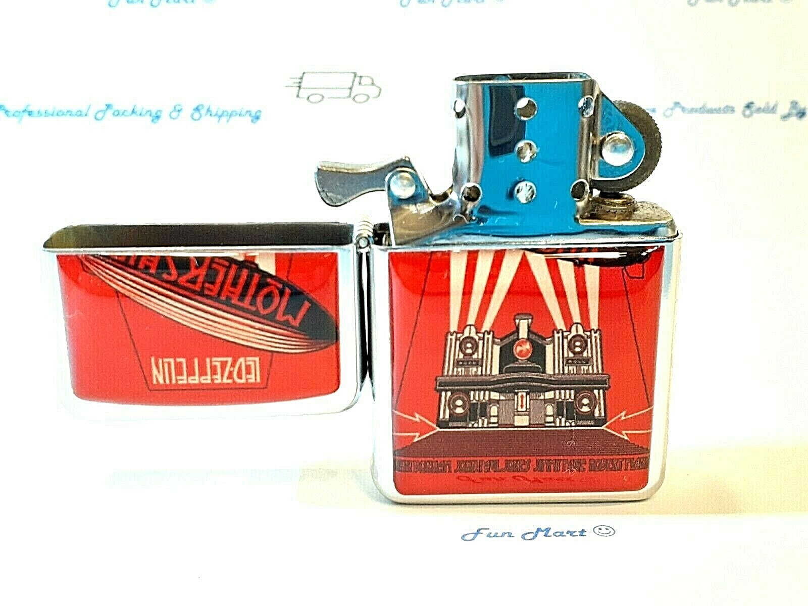 MINT NEVER FIRED LED ZEPPELIN ALBUM ADVERTISING LIGHTER "MOTHERSHIP ...