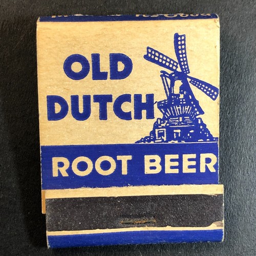 Old Dutch Root Beer Full 20-Sk Matchbook VGC Six-Pack Windmill c1950's ...