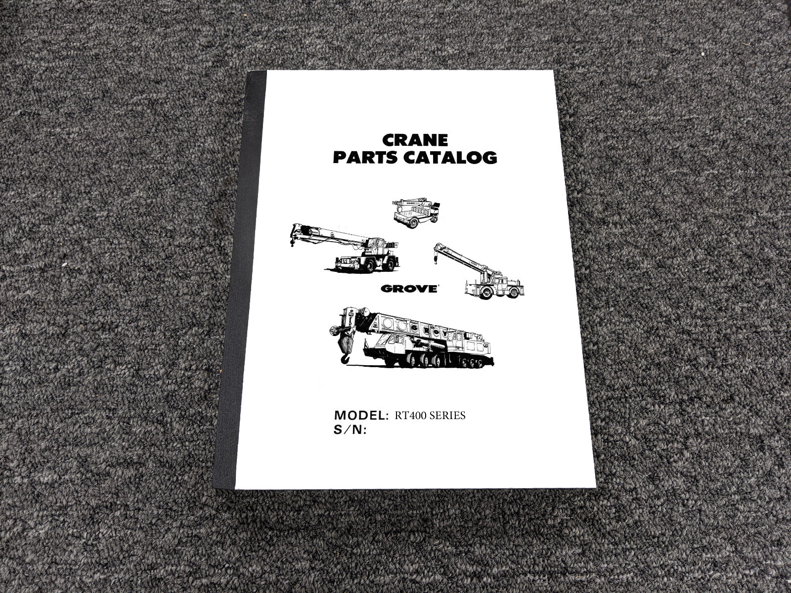 Grove RT400 Series RT418 Rough Terrain Crane Parts Catalog Manual | eBay
