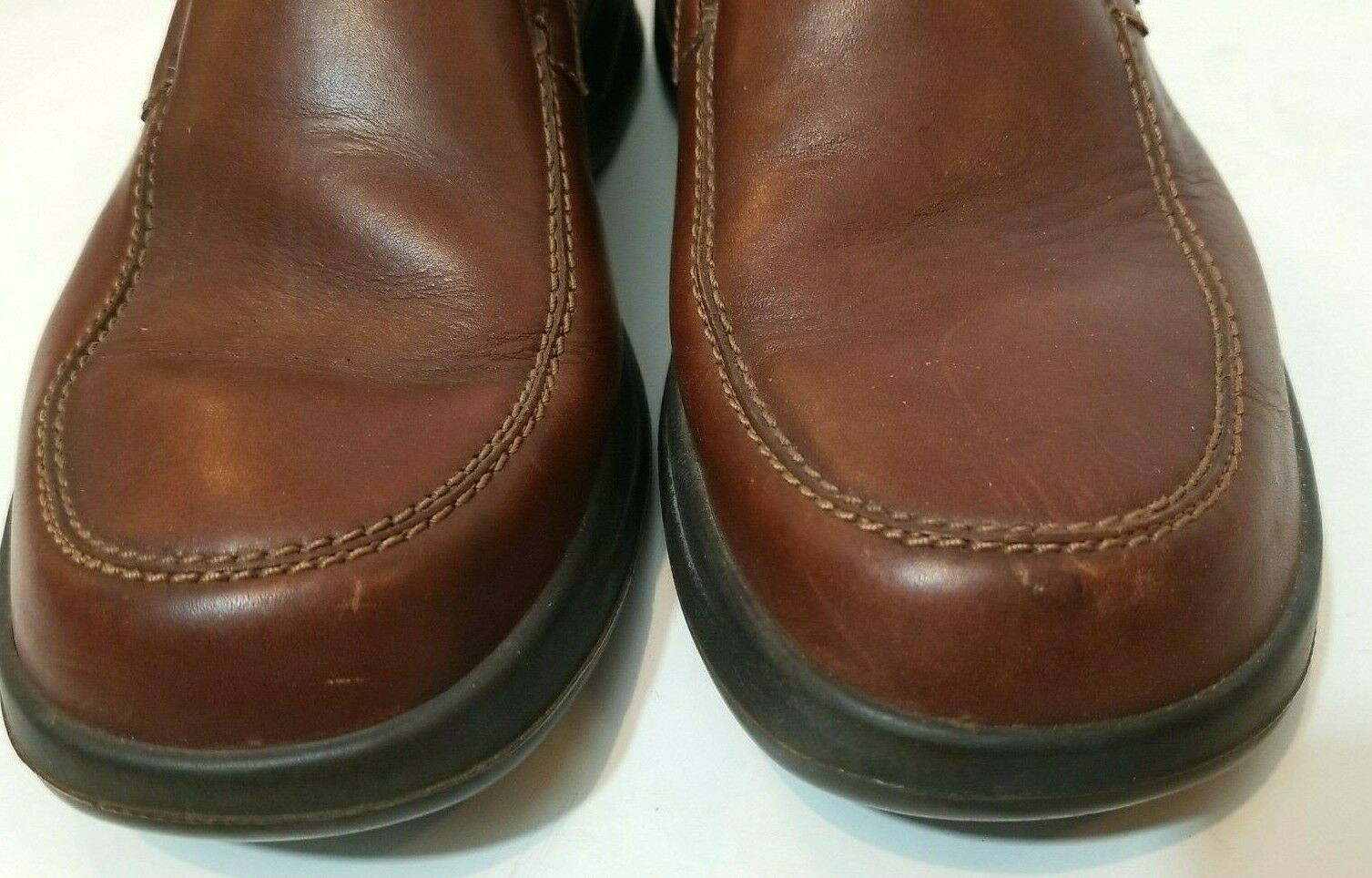 Mephisto Air-Jet Brown Leather Slip-On Loafers Men's … - Gem