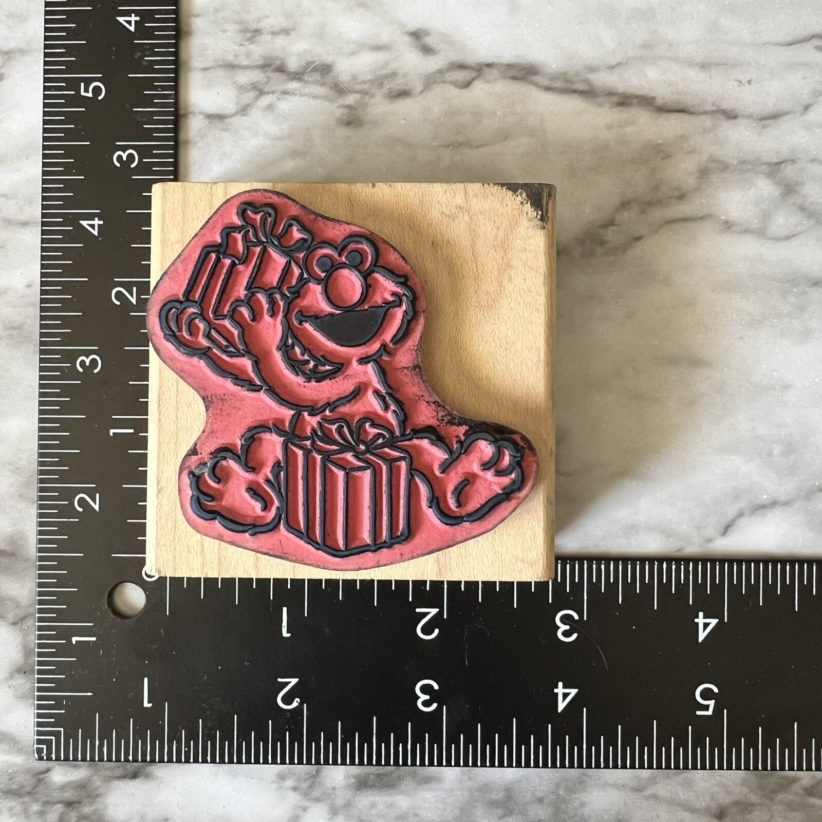 Rubber Stamp Presents for Elmo Baby Birthday Christmas G1092 Sesame ...