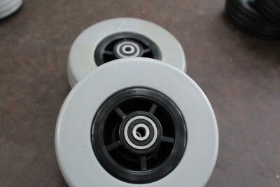 6" x 2" Front & Rear Caster Wheels Quantum Q6 Edge Power Chair ...