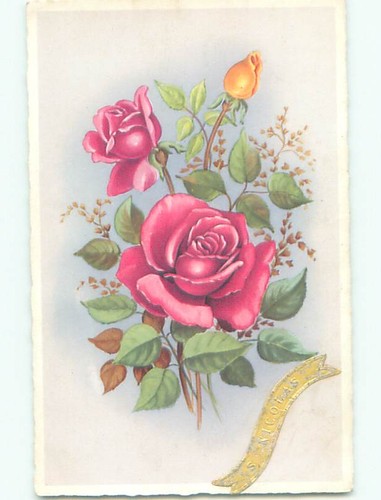 Very Old Foreign Postcard BEAUTIFUL FLOWERS SCENE : make an offer ...