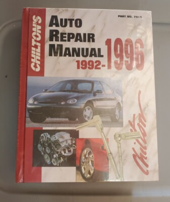 Chilton's Auto Repair Manual 1992-1996 by Chilton Automotive Books | eBay