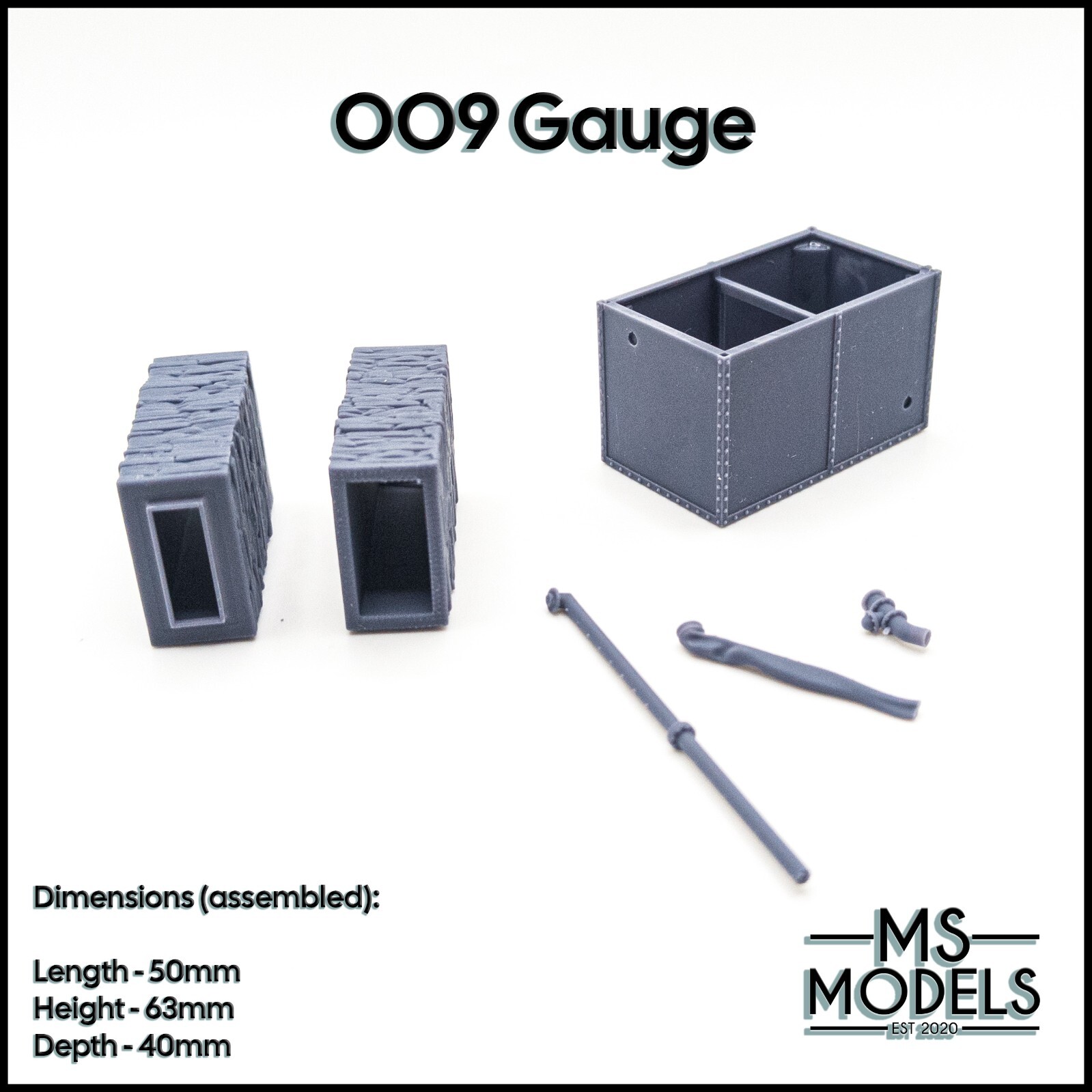 Slate Built Narrow Gauge Water Tower OO9/O16.5 for Model Railway ...