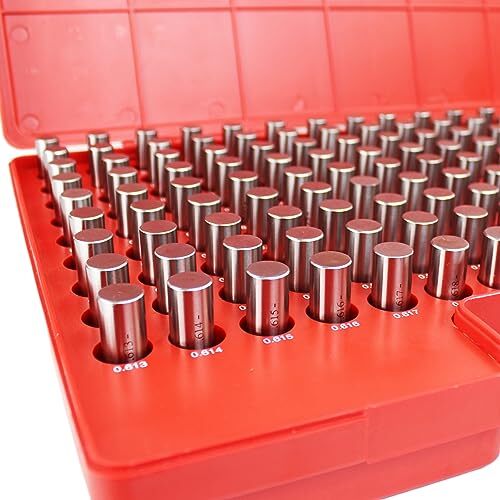 HFS(R) Steel Pin Gage Set Minus (125Pcs (0.501-0.625") M3) Precision ...