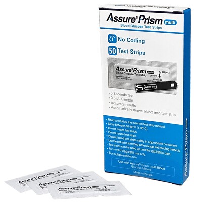 Assure Prism Multi Blood Glucose Test Strips 532050 Arkray 532050 CASE ...