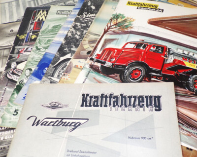 KFT Kraftfahrzeug Technik 1954 bis 1958 DDR Oldtimer Zeitschrift ...