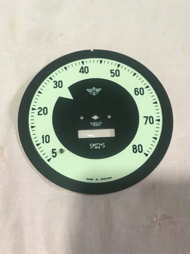 Smith's Speedometer / Speedo face - Black & White for 5" diameter ...