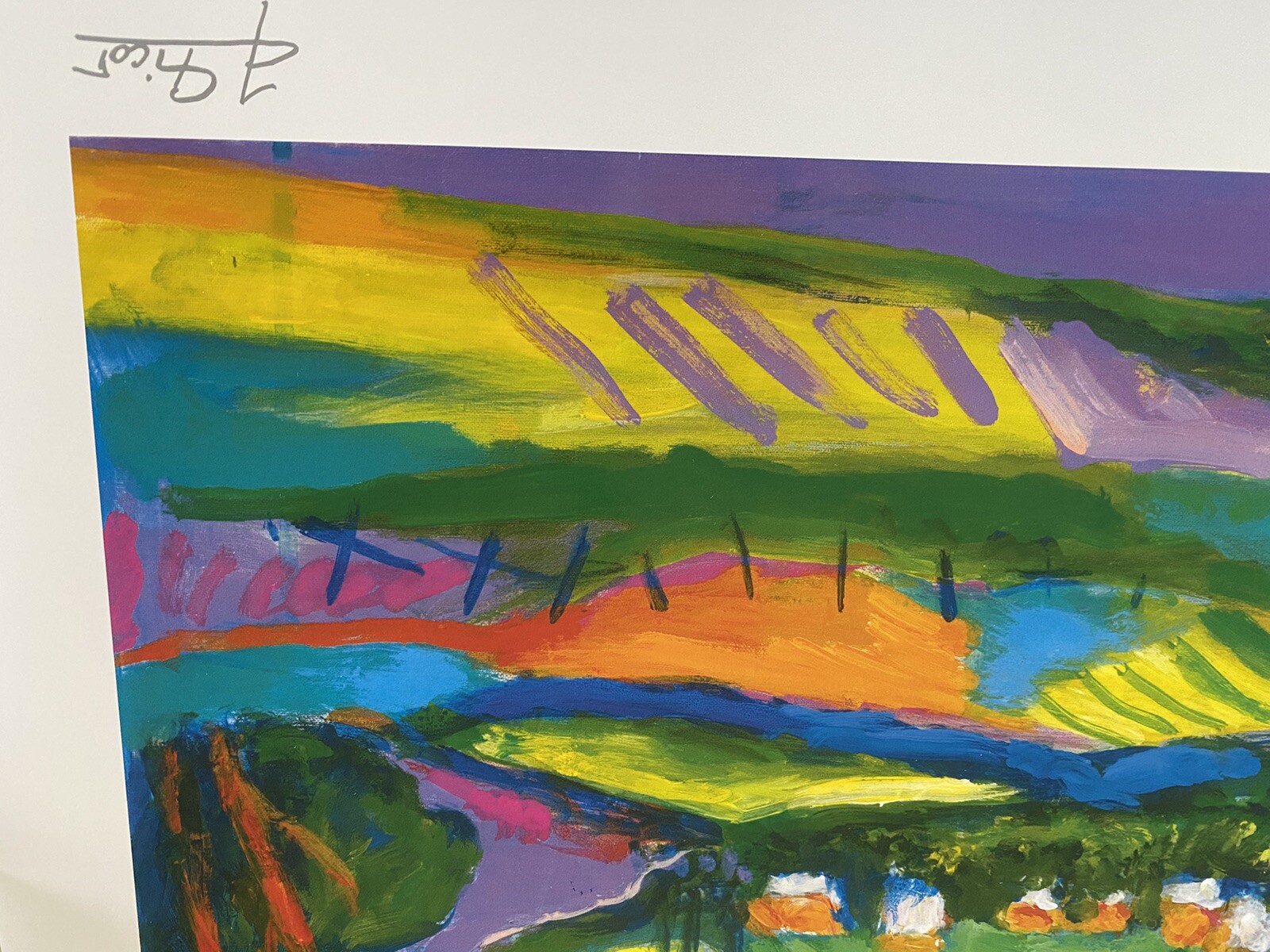 J Picot artwork "Promenade Apres L'Orage" Lithograph spot Varnish COA ...