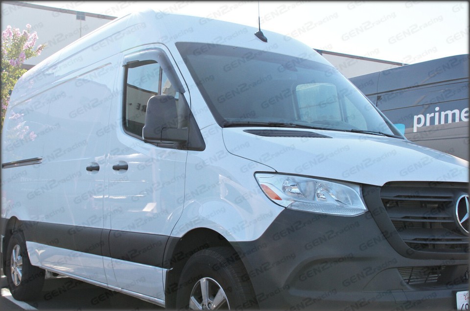 WINDOW VISORS for 2019 → 2026 Mercedes-Benz Sprinter / DEFLECTOR RAIN ...