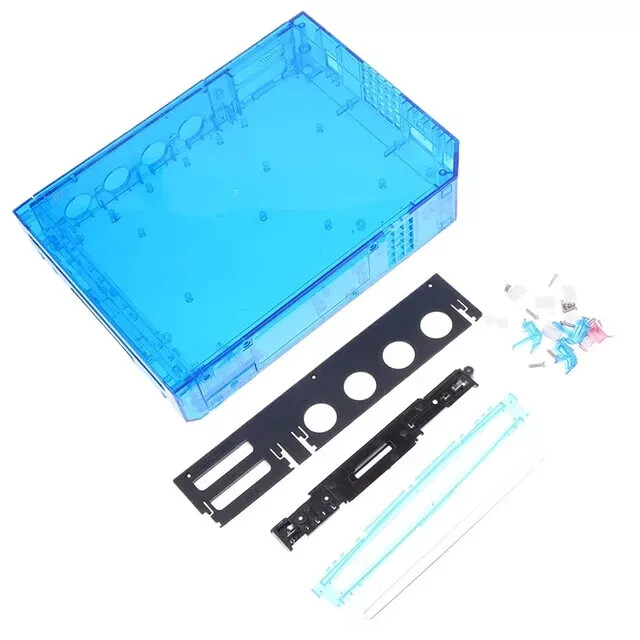 Nintendo Wii Console Full Shell Case Housing Replacement Part Clear Red ...