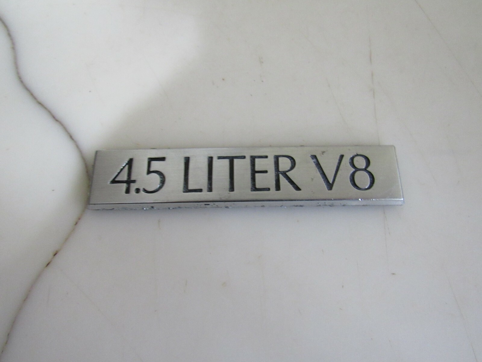 1985-1988 Cadillac Eldorado Seville Fleetwood 4.5 LITER V8 Trunk Emblem ...