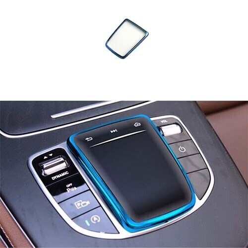 Cover Trim 2019-2021 ABS Blue For Benz C-Class W205 Central Console ...