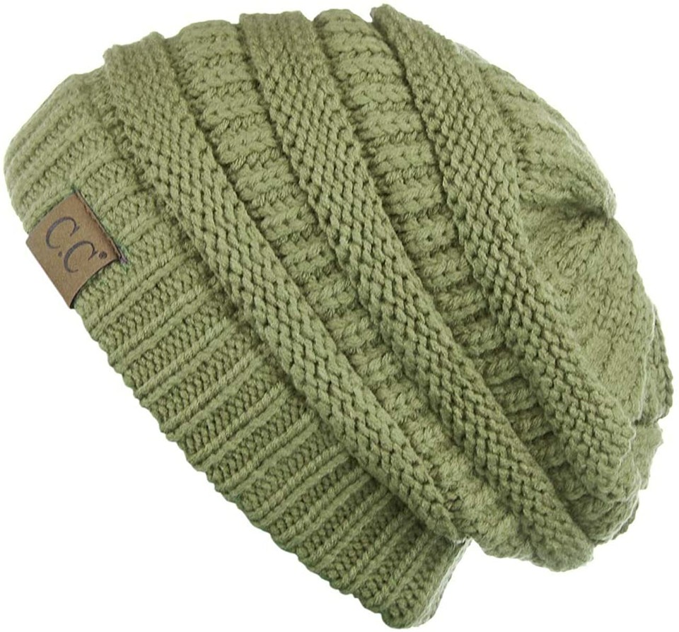 Hot item CC C.C Beanie New Women's Knit Slouchy Thick Cap Hat Unisex ...