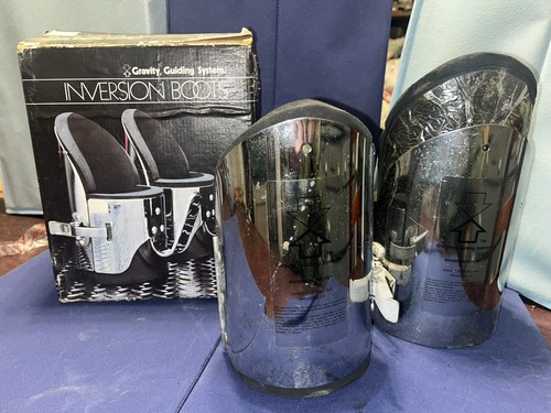 Vintage 80's Gravity Guiding System Inversion Boots Original Box | eBay