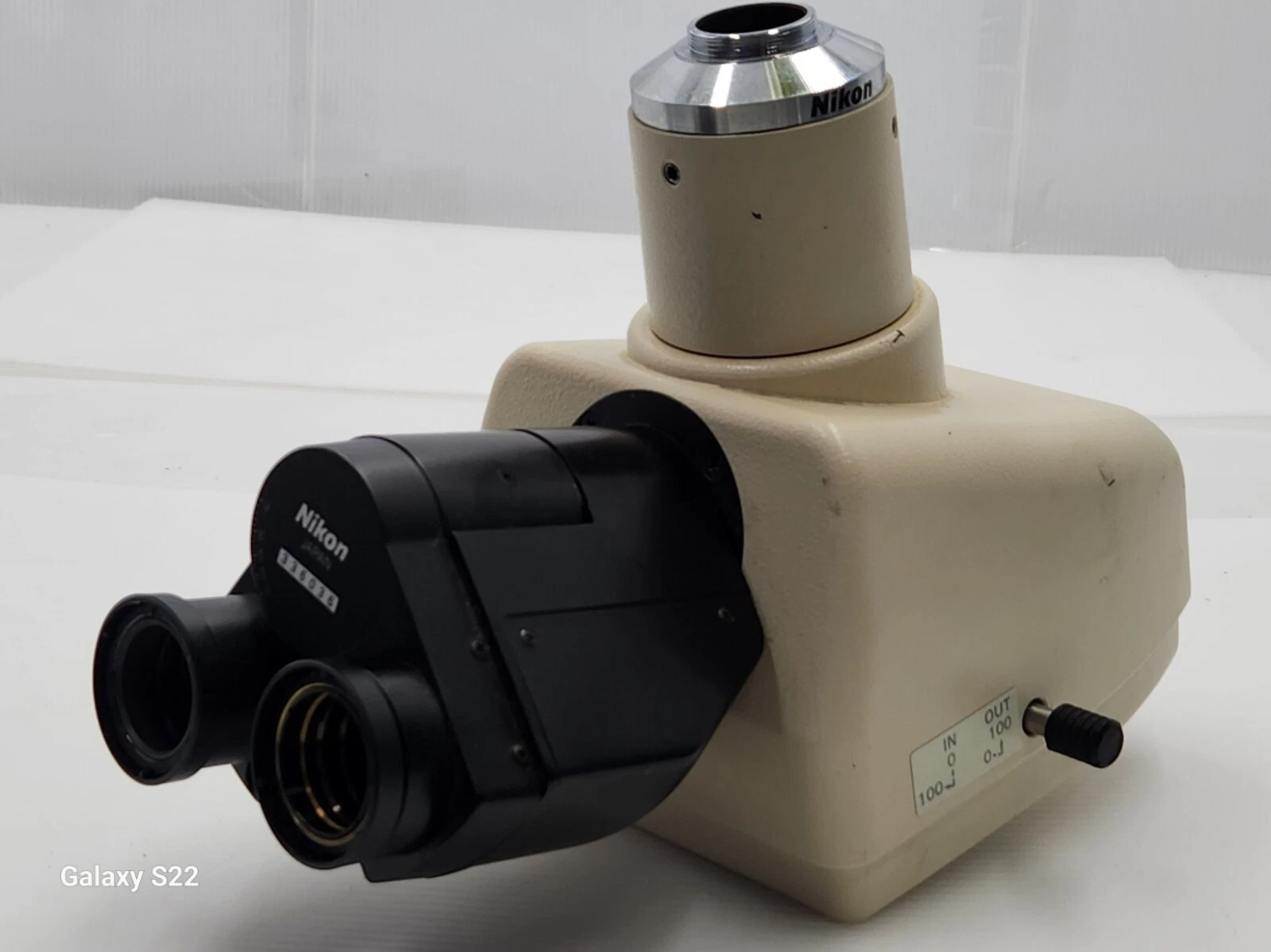 Nikon E200 Trinocular Adapter - www.photomacrography.net