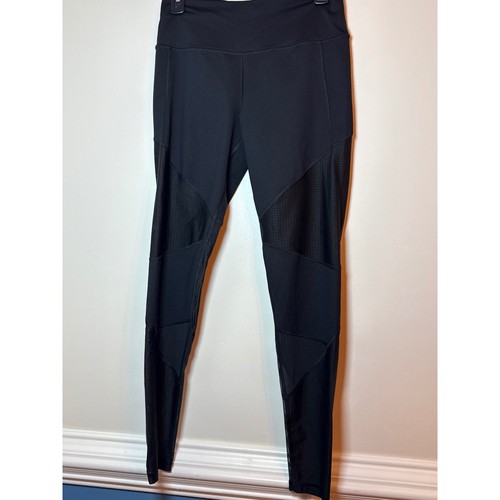 Victoria Sport Knockout by Victorias Secret Black Mesh Panel Leggings ...