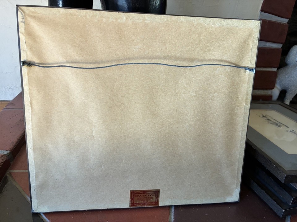 Edward Borein Western Art Print Phantom Bull 14 x 11 Cowboy on Fence w ...