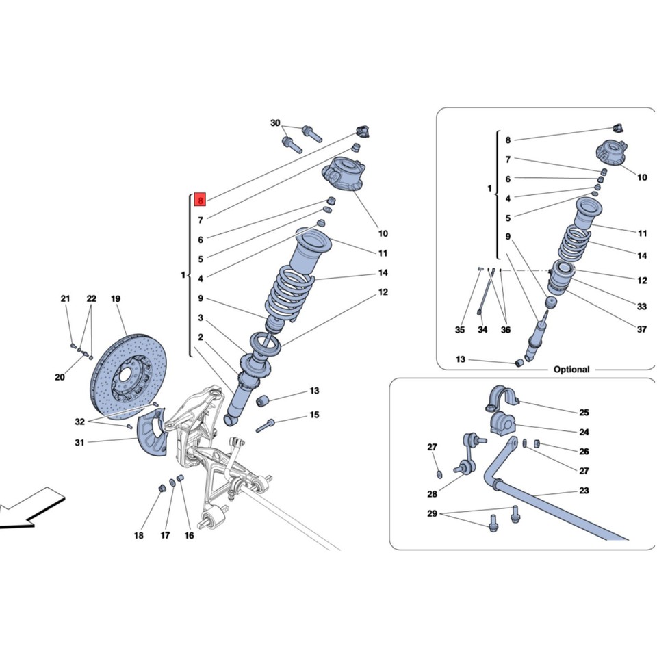 Shock Absorber Electrical Connector Pin for Ferrari FF 2011-2016 | eBay