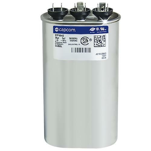 Genteq GE Oval Dual Capacitor 35/5 uf MFD 440 volt 97F9842 C4355L ...
