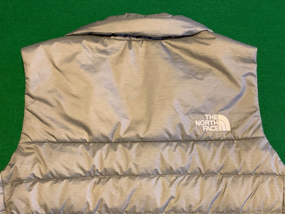 New! Womens THE NORTH FACE TNF LDS 550 DOWN PUFFER VEST MEDIUM GRAY ...