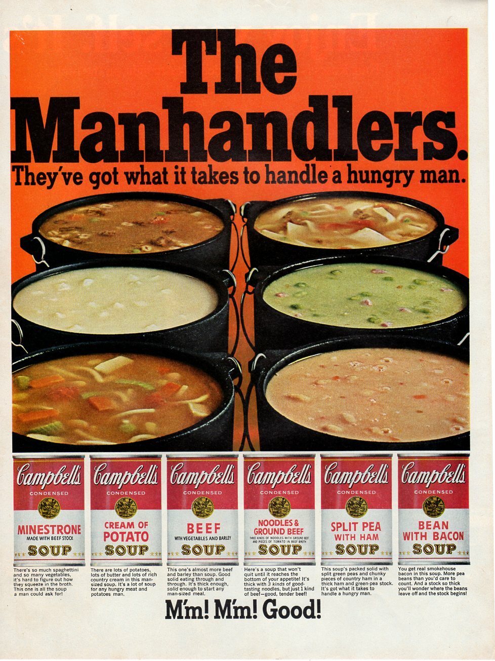 Vintage advertising print CAMPBELL'S Soup Manhandlers Takes 2 handle ...