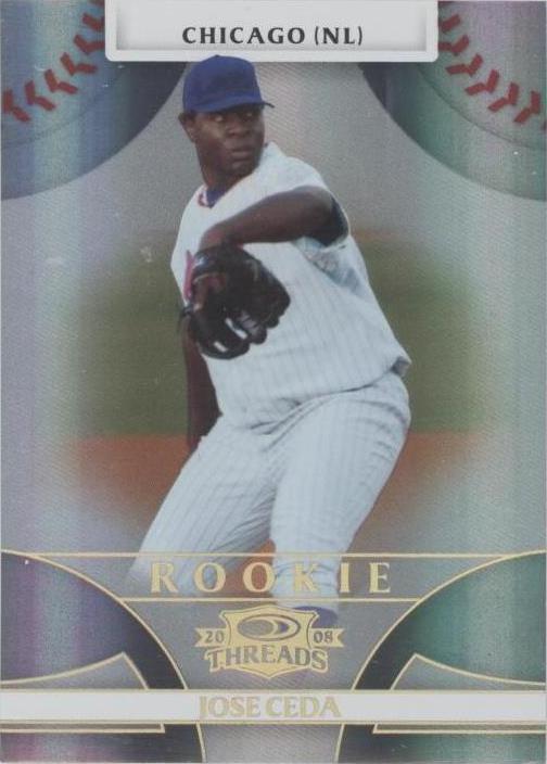 2008 Donruss Threads - Rookie Jose Ceda #108 Gold Century Proof /50 (RC ...