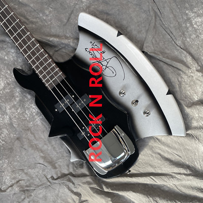 Left Hand Axe Bass 4strings Electric Bass w/signature Free Ship | eBay