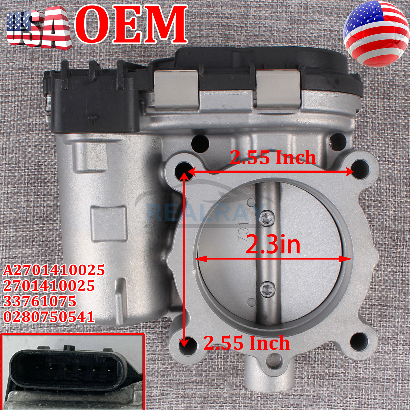 OEM Engine Throttle Body A2701410025 FOR 2015 2016 17 Mercedes C C300 ...