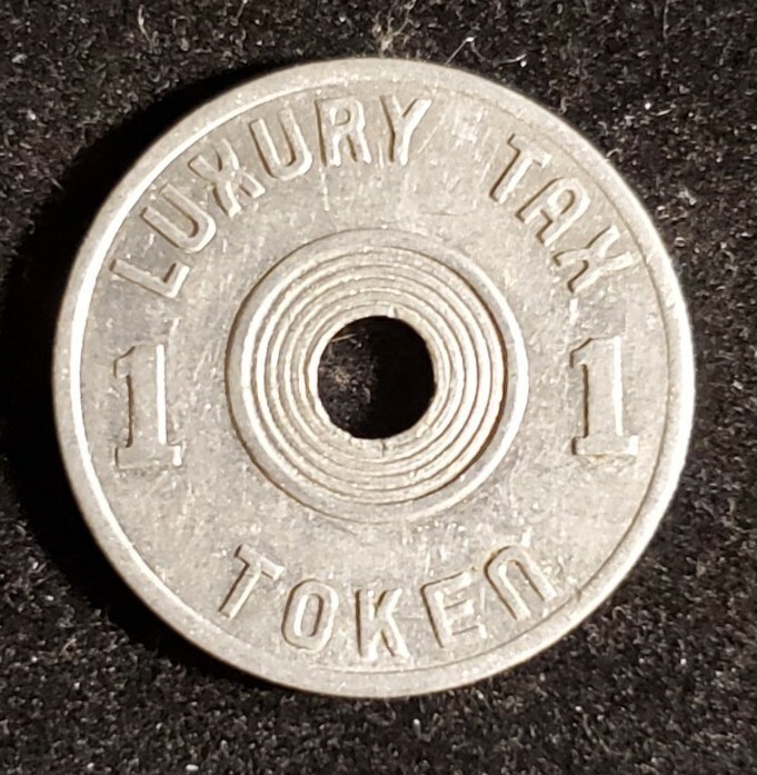 10 ALABAMA STATE LUXURY TAX Token, Tax Commission ALS1 23mm aluminum ...