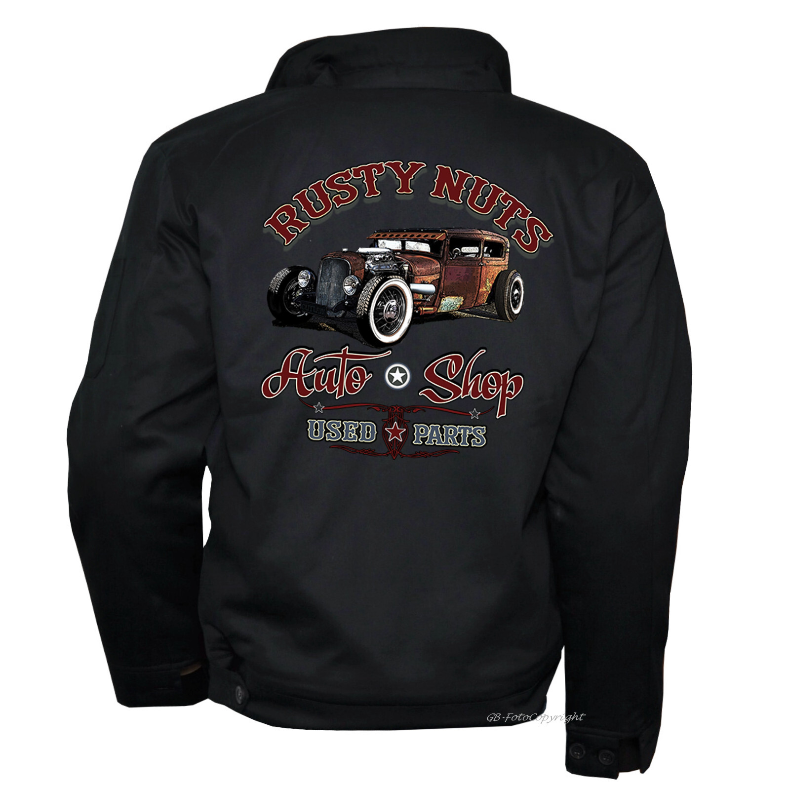 Hot Rod Auto Jacke Workerjacke Rockabilly Kustom Oldtimer Vintage US ...