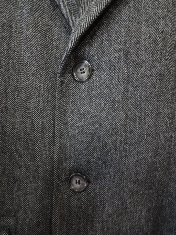 Vintage Mt Rock Clothiers Cheviot Wool Over Coat Top Coat 1950s Retro ...