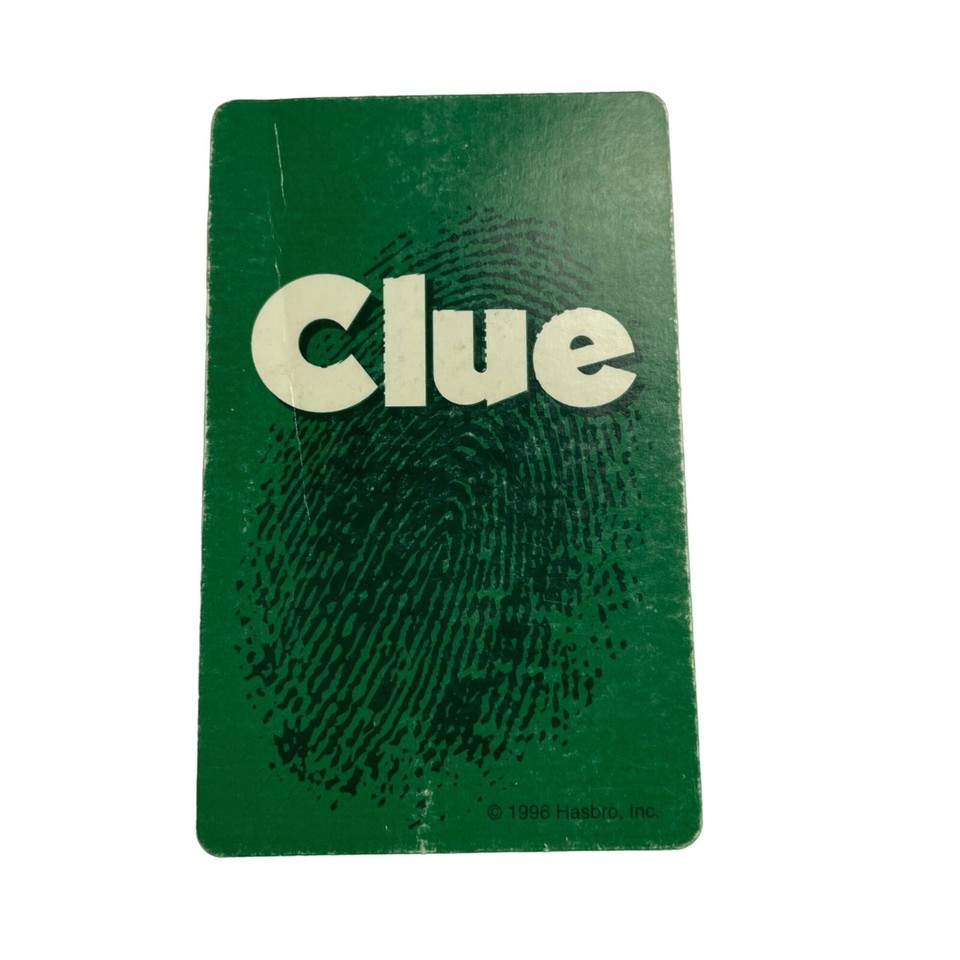 Vintage 1998 CLUE Character Card Colonel Mustard Replacement Game Piece ...