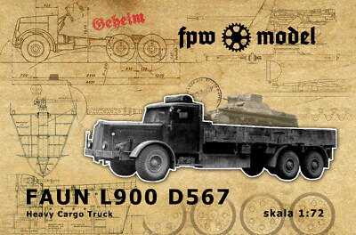 FPW Model german FAUN L900 HCT, closed cab - resin 1/72 WWII [72004] | eBay