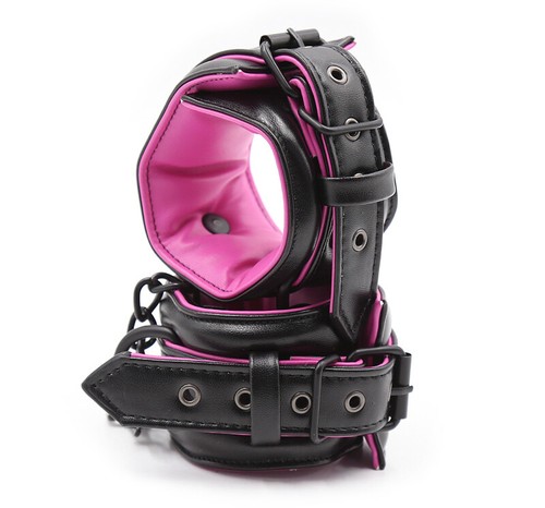 Couples Handcuffs Neck Collar Ankle Cuffs Set Open Leg Bar Restraint ...