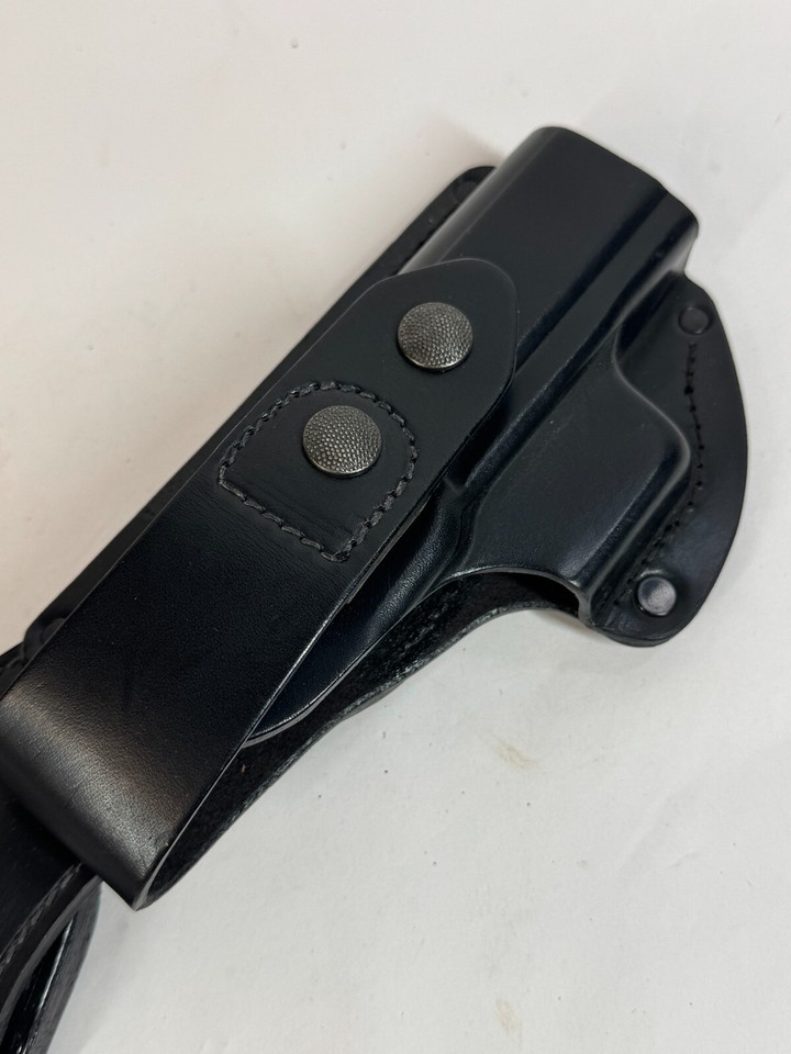 German Police Issue Black H&K P7 Dropdown Belt OWB Snap Leather Holster ...