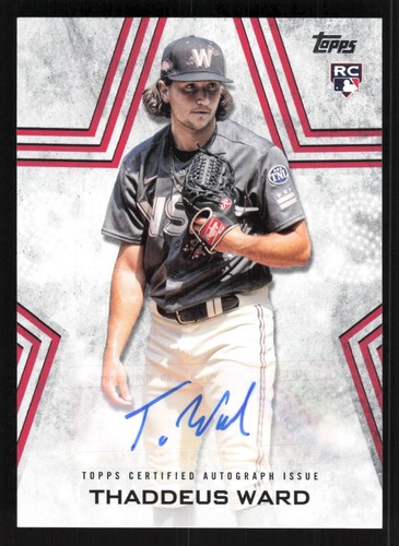 2023 Topps Update Thaddeus Ward Baseball Stars Rookie Auto Nationals | eBay
