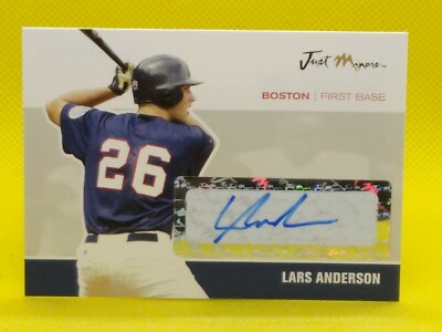 Lars Anderson 2007 Just Minors ROOKIE AUTOGRAPH #JA-01 Boston Red Sox ...