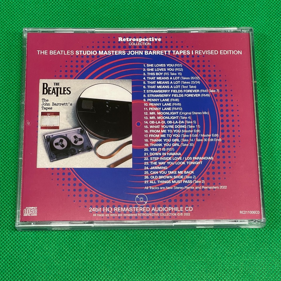 the BEATLES - Studio Masters: John Barrett Tapes Vol.1&2 set! Japan CD ...