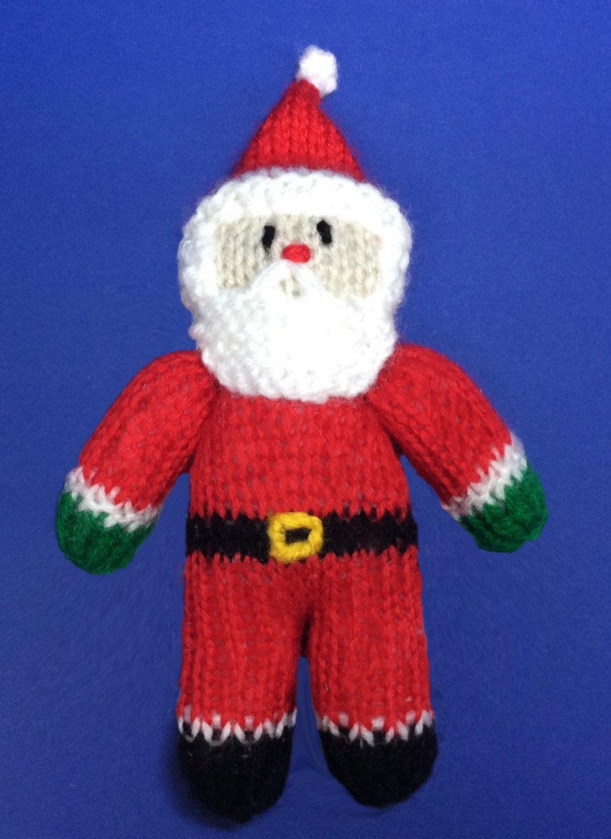Father Christmas Knitting Pattern Santa And Snowman Topsy Doll