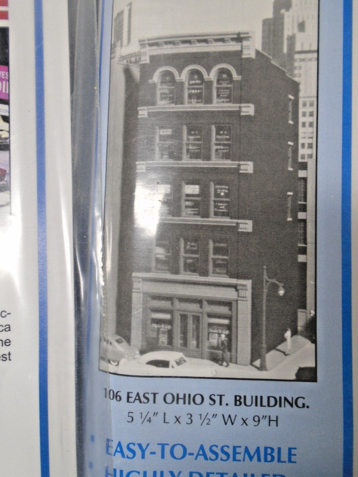 SIX HO Train Model Building Kits Dry Goods+5 Sty City Bldg+2 Diners ...