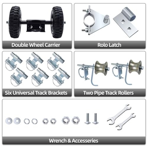 Rolling Gate Hardware Kit for Chain Link Gate, Sliding Gate Hardware ...