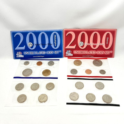 2000 United States Mint Coin Set Uncirculated Denver & Philadelphia NEW ...