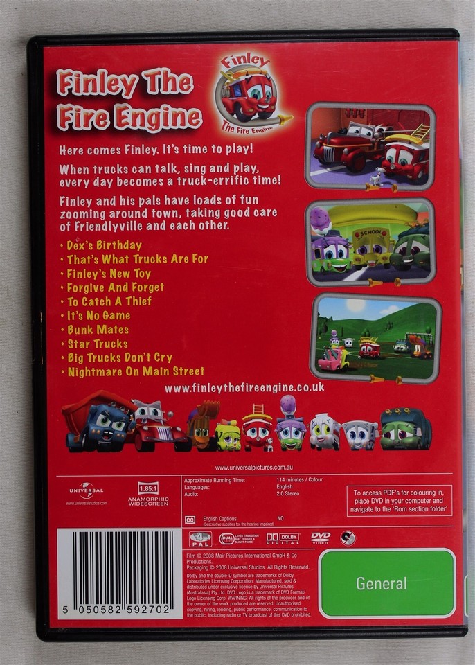 Finley The Fire Engine Season 1 Vol 1 (DVD, 2006) 5050582592702 | eBay