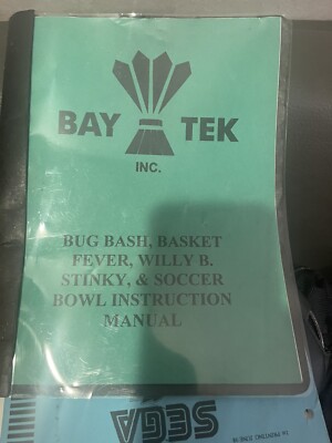 BAYTEK BUG BASH arcade game Operators Manual Vintage | eBay