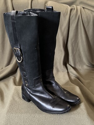 Lands End Women’s Tall Black Riding Boot ⚫️👢Size 7.5👢⚫️ | eBay