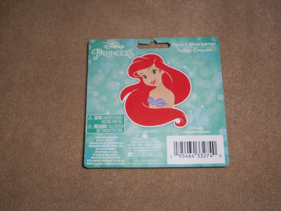 New The Little Mermaid Ariel Pencil Sharpener Walt Disney Princess | eBay