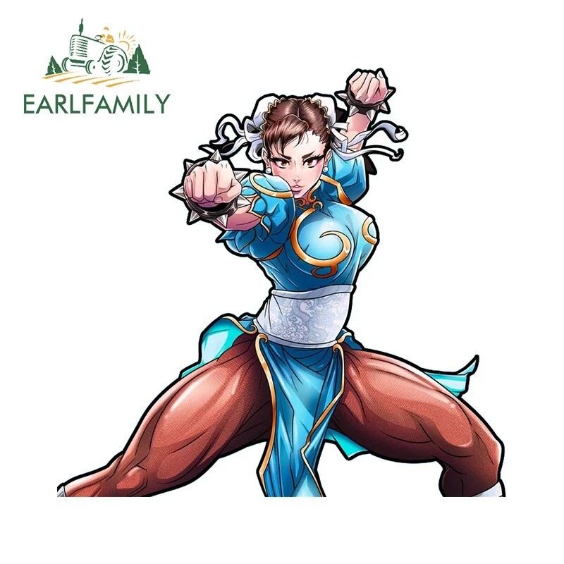 EARLFAMILY 5.1" Sexy Chun Li Hentai Anime Car Decals Ahegao Waifu ...