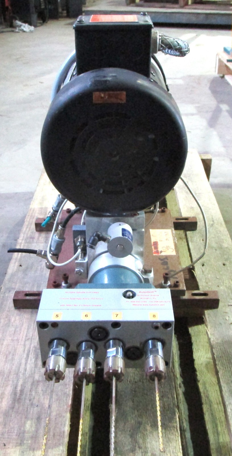 AutoDrill 2140-3P Multiple Spindle Drill Head w/ IronHorse Mtr. MTR-P75 ...